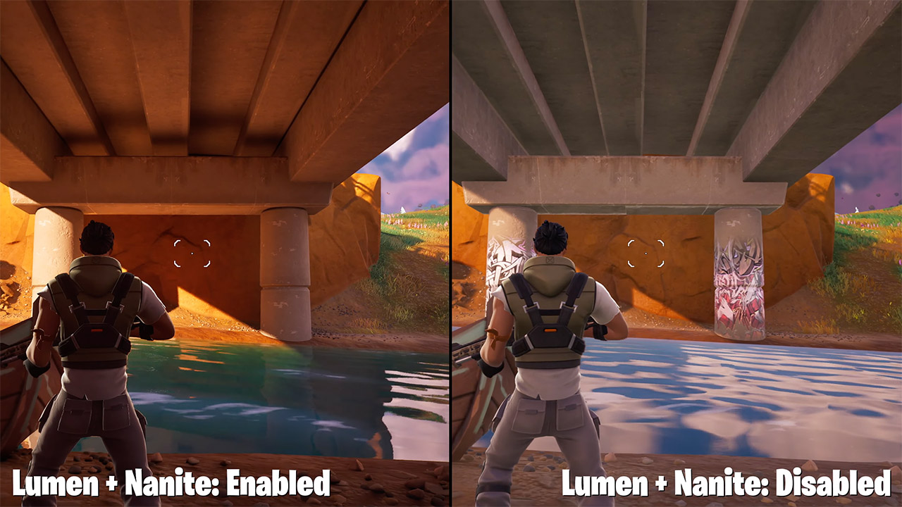 First Look at the Fortnite Unreal Engine 5 Upgrade with Lumen and Nanite Enabled at 60FPS ...