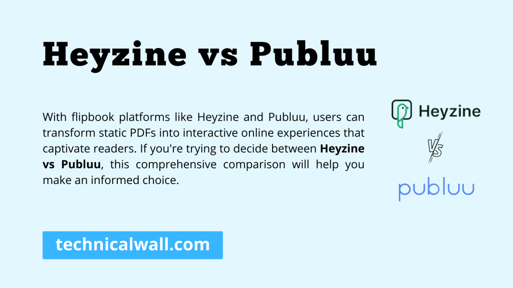 Heyzine vs Publuu: Which is the Better Flipbook Software? - mailinvest.blog