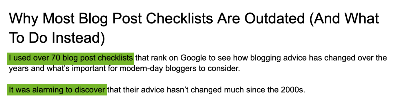 Why Most Blog Post Checklists Are Outdated (And What To Do Instead ...