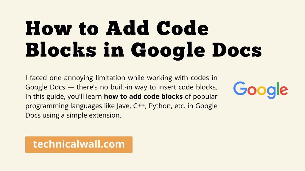 How to Add Code Blocks in Google Docs [A 2025 Guide] - mailinvest.blog