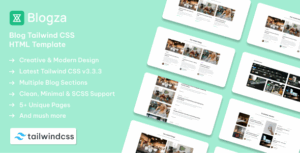 Blogza - Blog Page Tailwind CSS 3 HTML Template - mailinvest.blog
