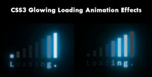 CSS3 Glowing Loading Animation Effects - mailinvest.blog