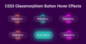 CSS3 Glassmorphism Button Hover Effects - mailinvest.blog