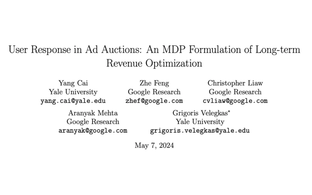 Google research shows ad auction model shift from CPC to user lifetime ...