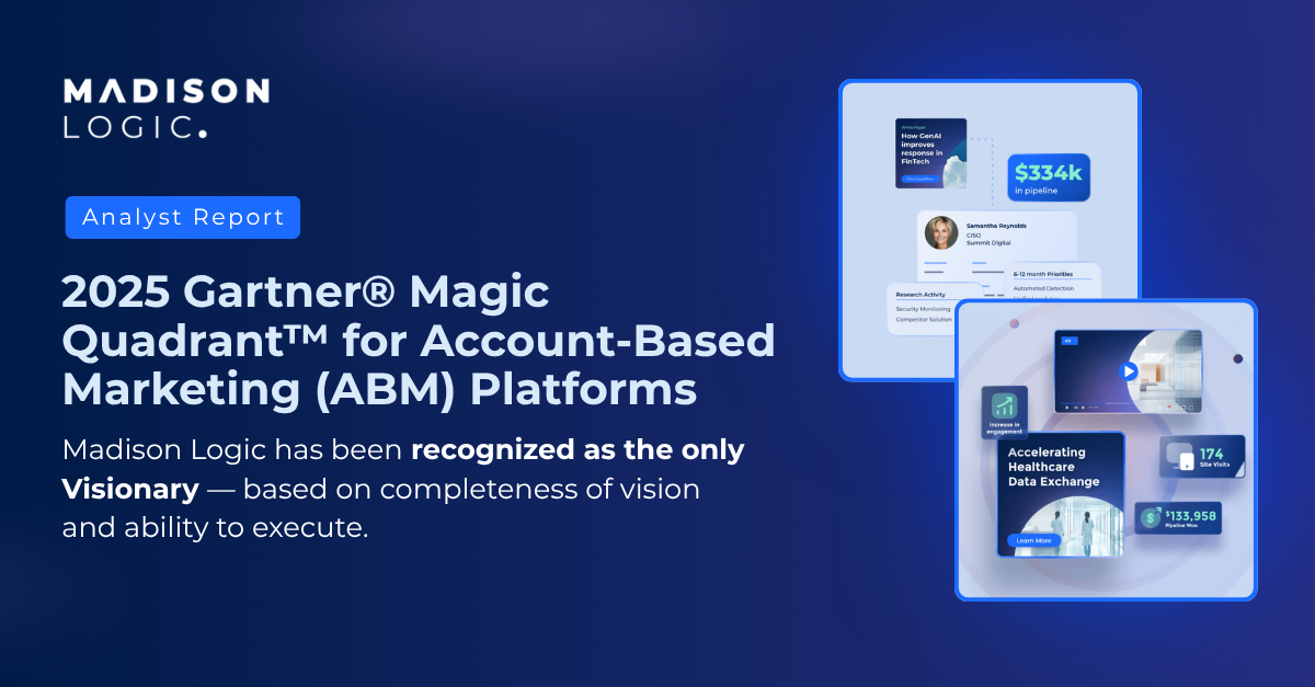Madison Logic Named Visionary in Gartner MQ for ABM Platforms - mailinvest.blog