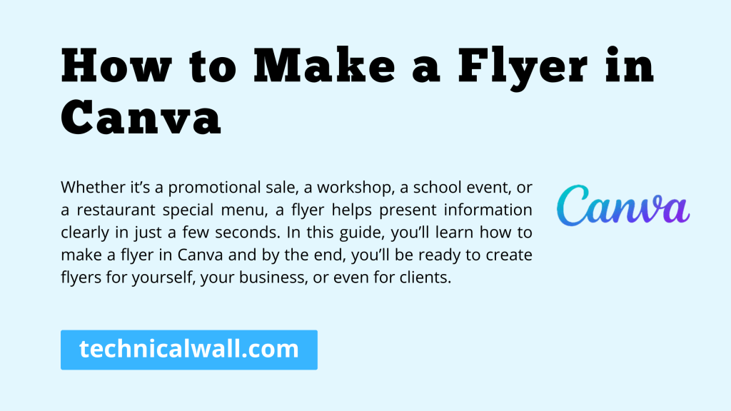 How to Make a Flyer in Canva [A 2026 Tutorial] - mailinvest.blog