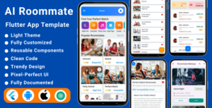 AI-Powered Roommate Finder Flutter App | Roommate App Flutter Template ...